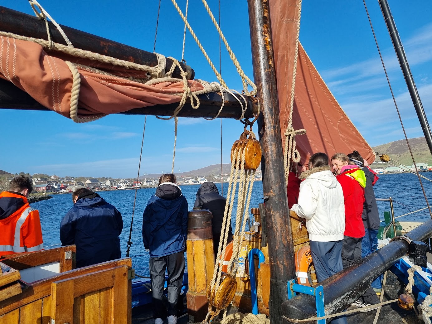 Young Shetlanders inspired by Shetland's Tall Ship | Sail Training Shetland